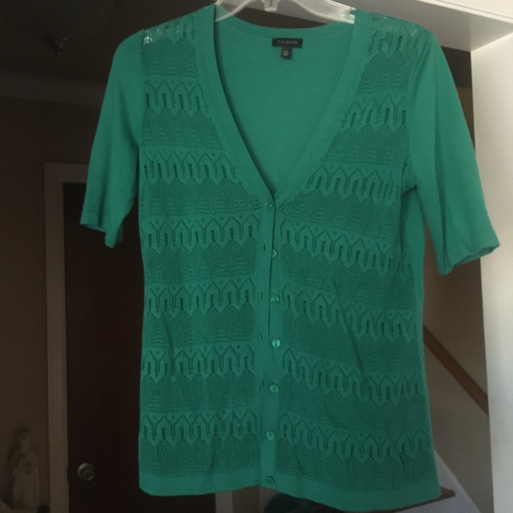 Talbots Emerald Green Business Casual Cardigan - Gem